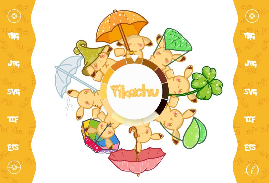 Pikachu in Rain - Etsy