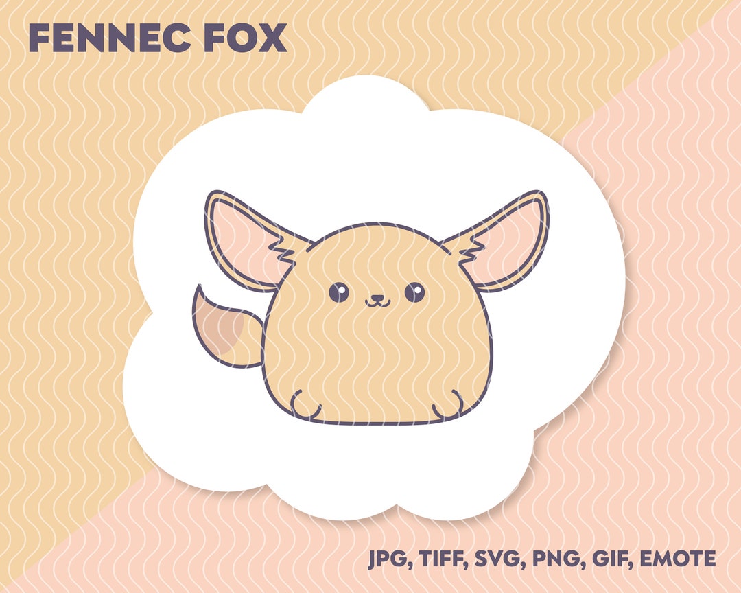 Fennec Fox cute baby kawaii chibi papercut papercraft - Etsy