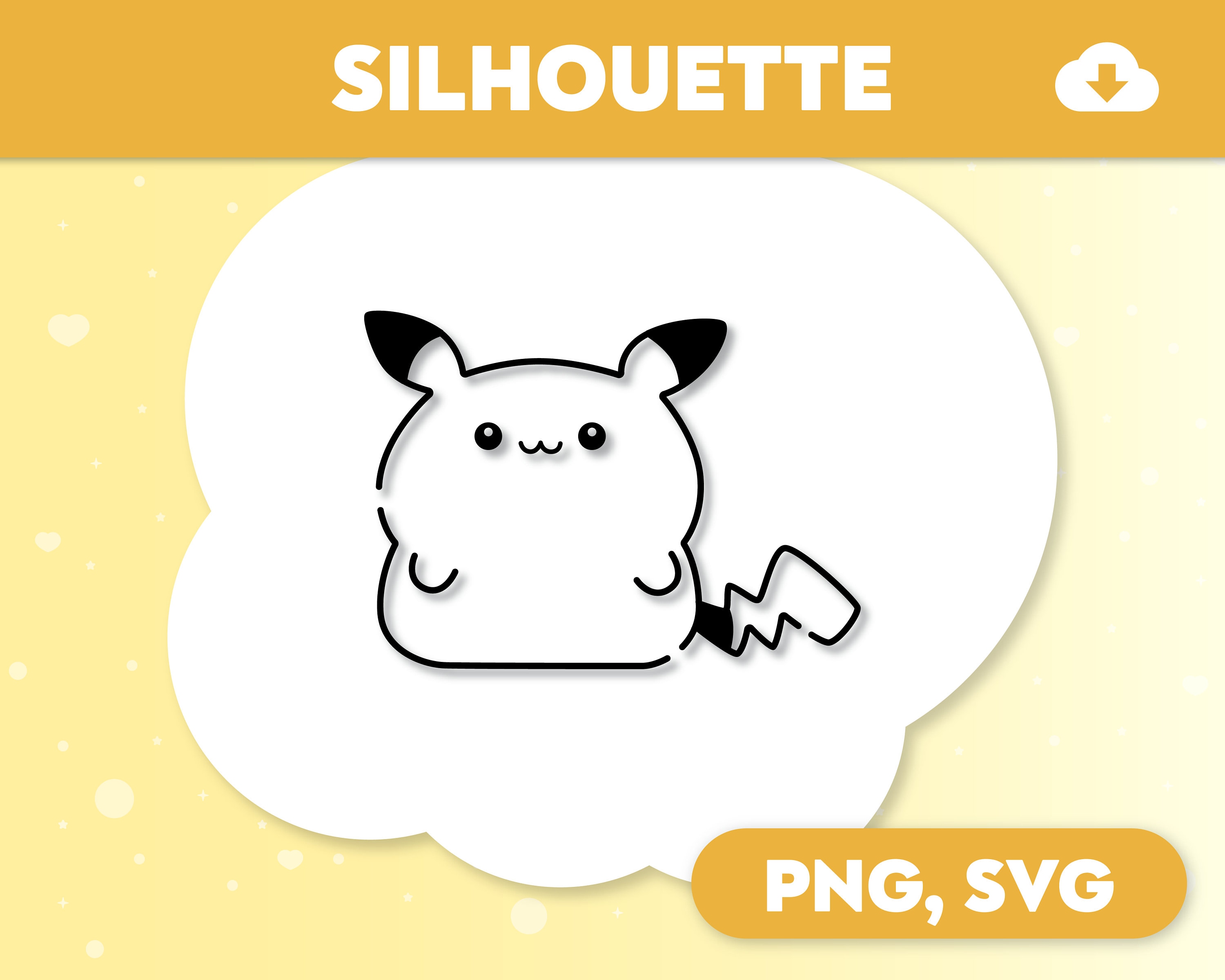 Chibi Pikachu With Mustache