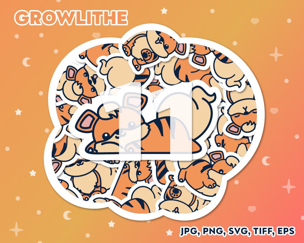 11 Pieces Growlithe Illustration Growlithe Svg Png Eps Tif Jpg Galaxy ...