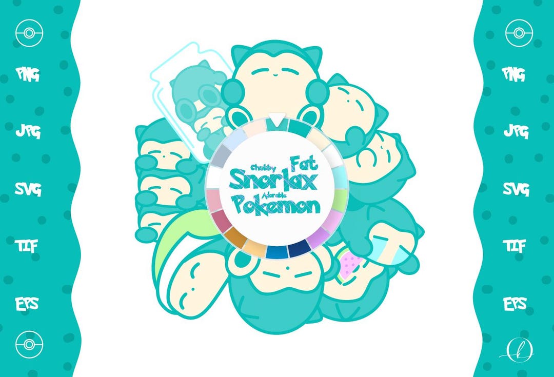 9 Fat Snorlax - Etsy