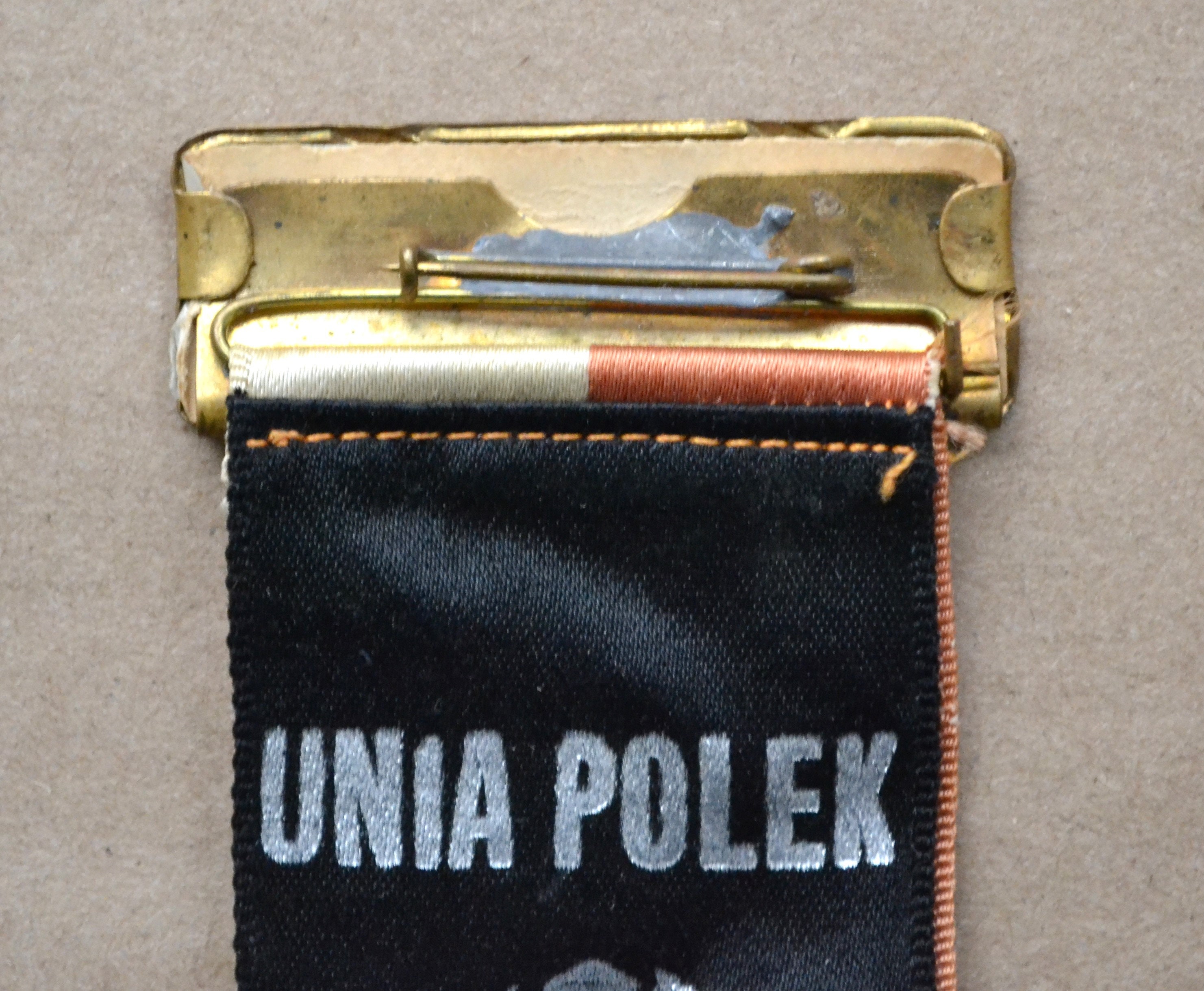 RARE Antique Union of Polish Women in America Ribbon Badge, 2-sided ...