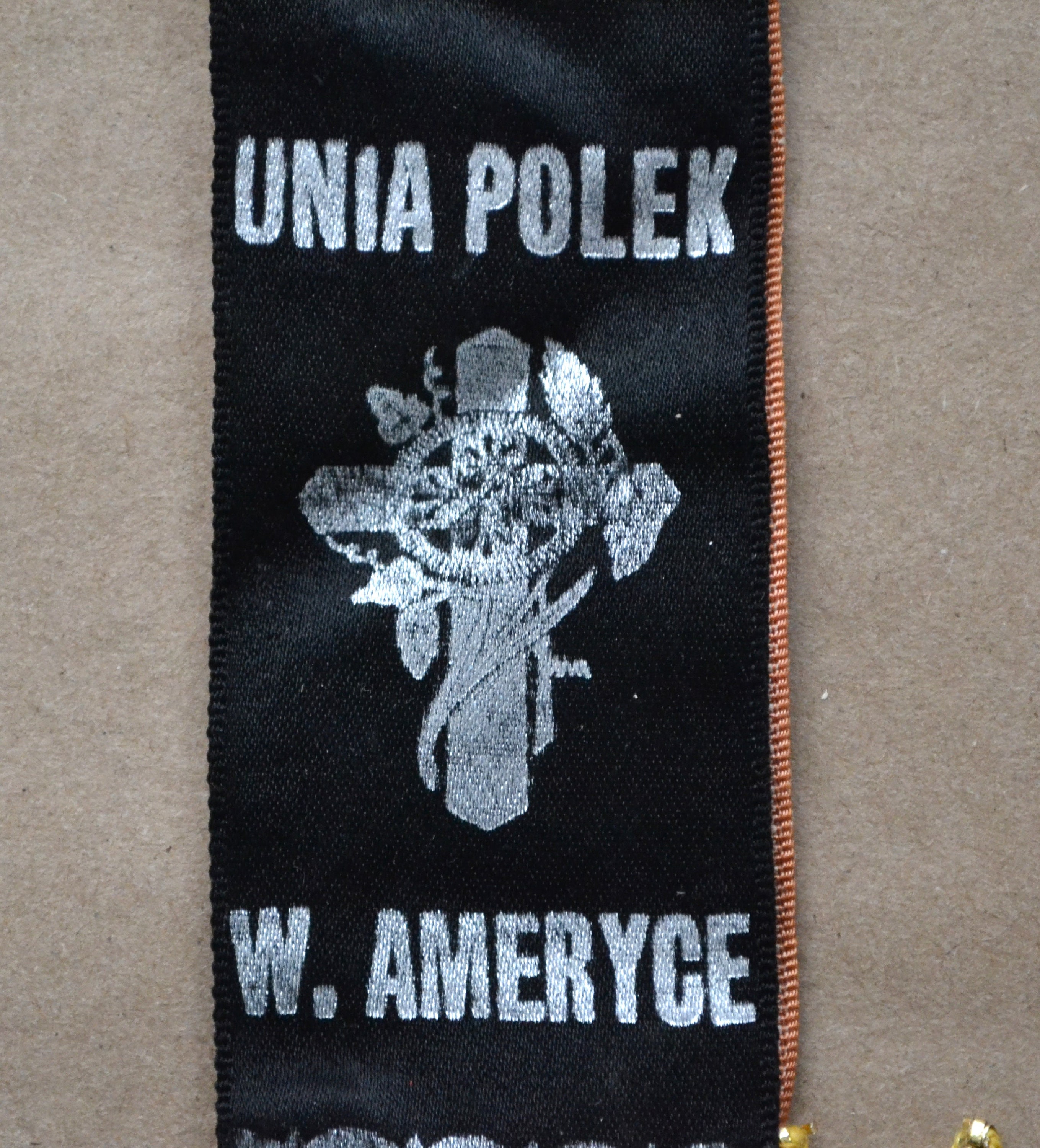 RARE Antique Union of Polish Women in America Ribbon Badge, 2-sided ...