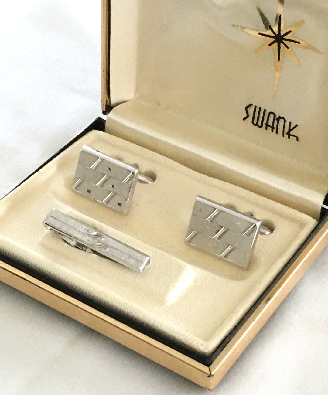 Classic Vintage Unused New in Box Midcentury Swank Cuff Links & Tie ...