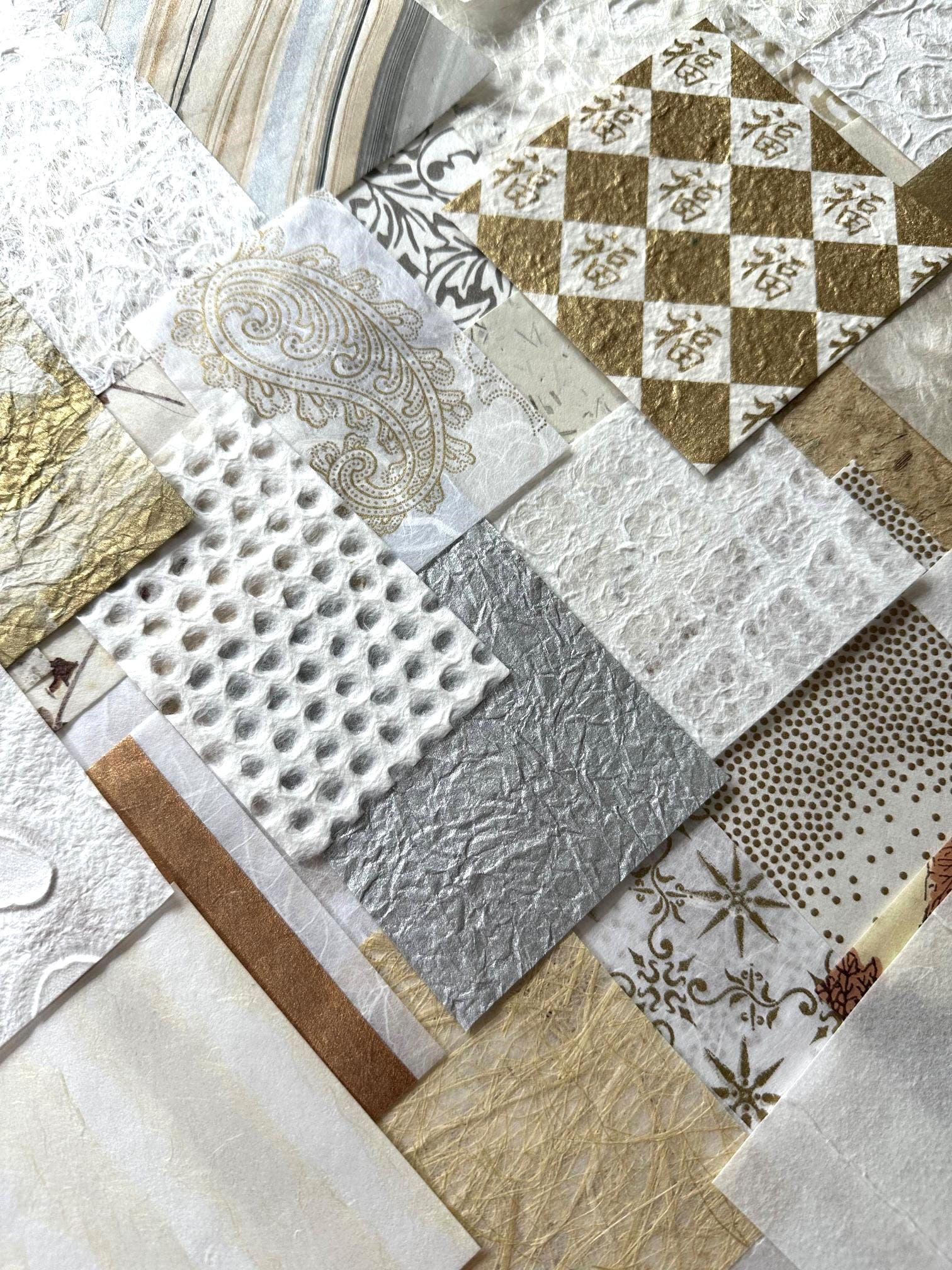 Mulberry Paper Scrap Pack (100 Pieces) - Golden Harvest - Etsy