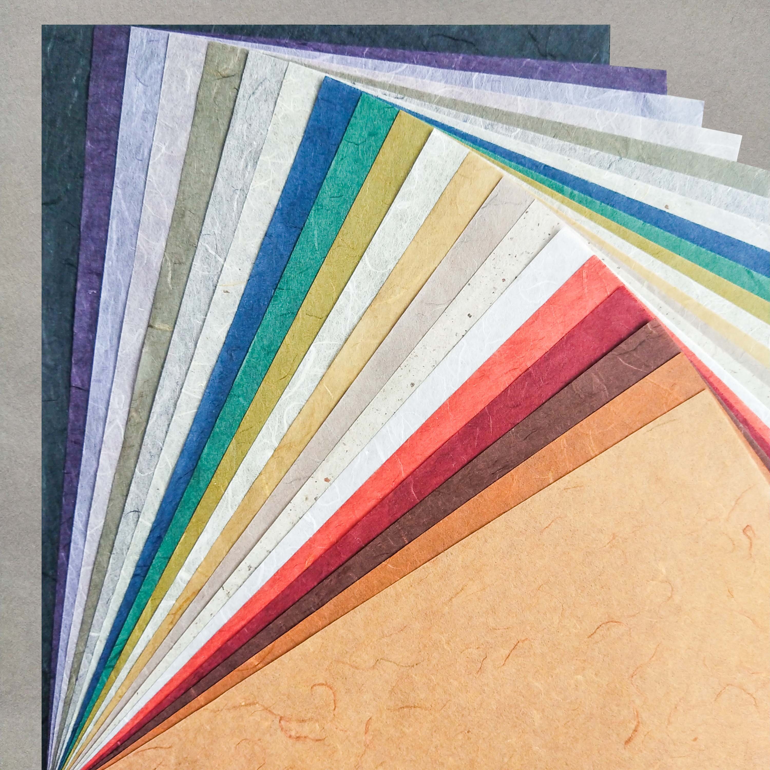Assorted A4 Pastel Unryu Kozo Paper Set 40 Sheets Mulberry Paper by ...