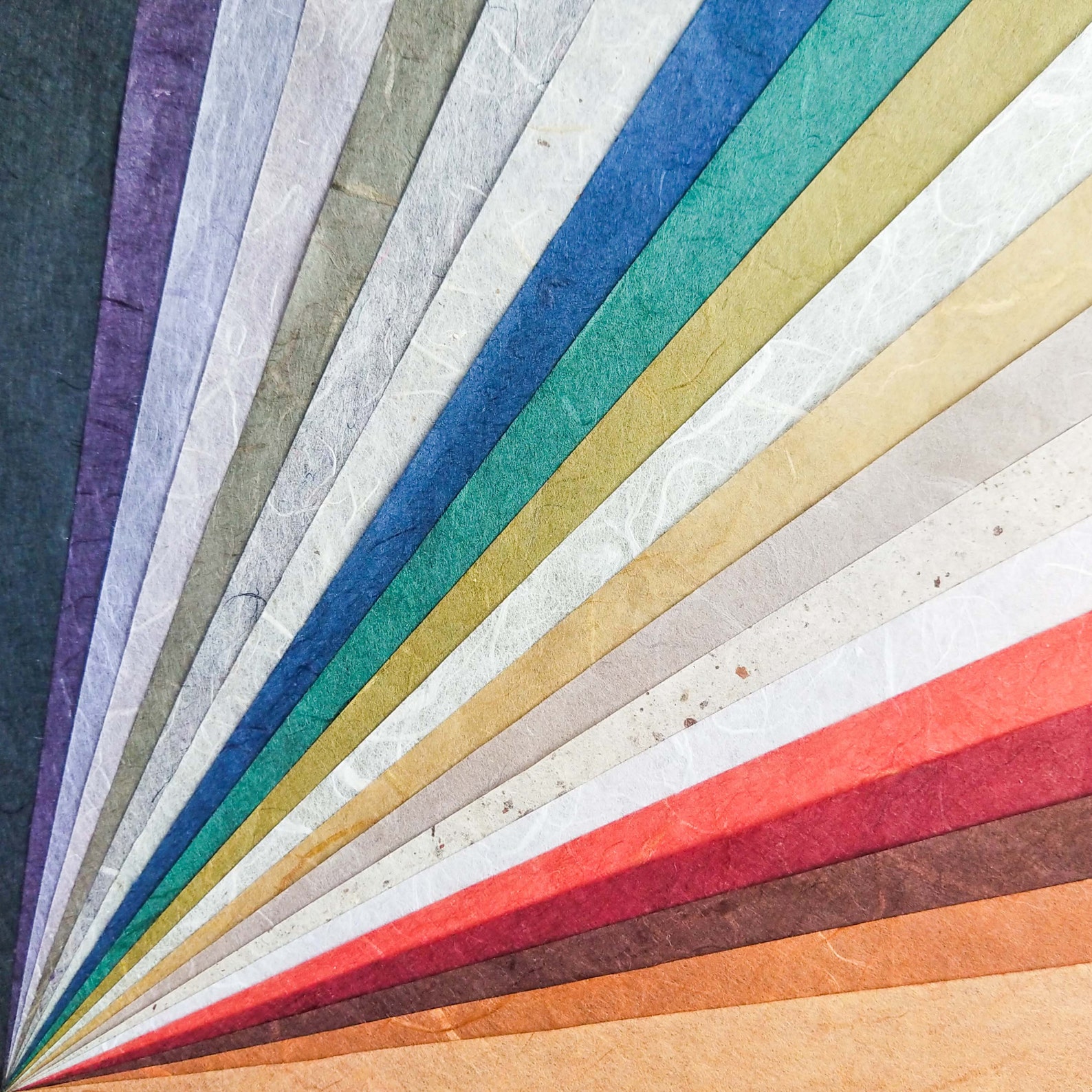 Assorted A4 Pastel Unryu Kozo Paper Set 40 Sheets Mulberry Paper by ...