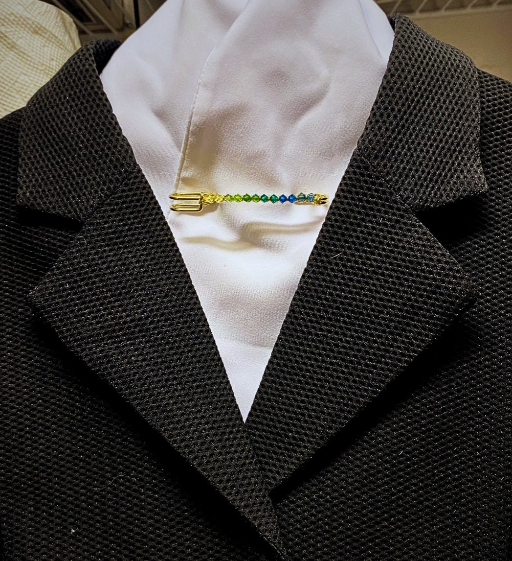 GREEN Stock Pins | Many Other Styles! | Equestrian Dressage Stock Tie ...