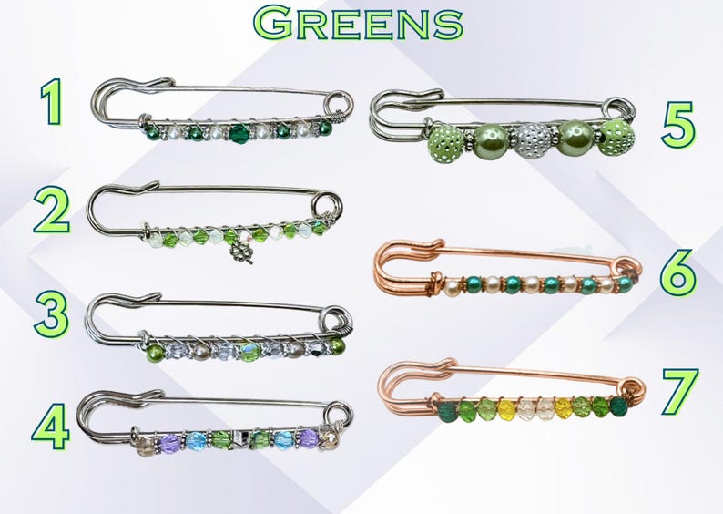 GREEN Stock Pins | Many Other Styles! | Equestrian Dressage Stock Tie ...
