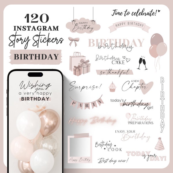 Buy Happy Birthday Stickers Online In India - Etsy India