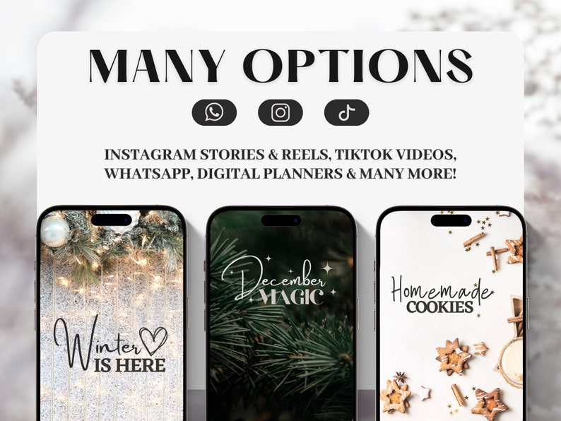 Instagram Story Stickers Winter | December | Seasons | Story Stickers ...