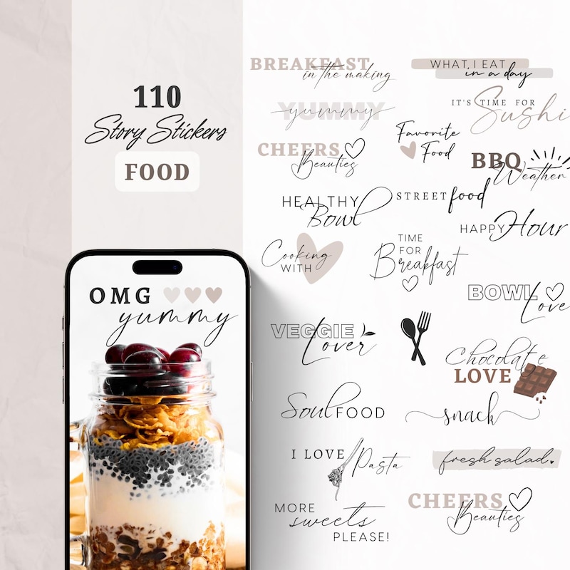Breakfast Lettering - Etsy