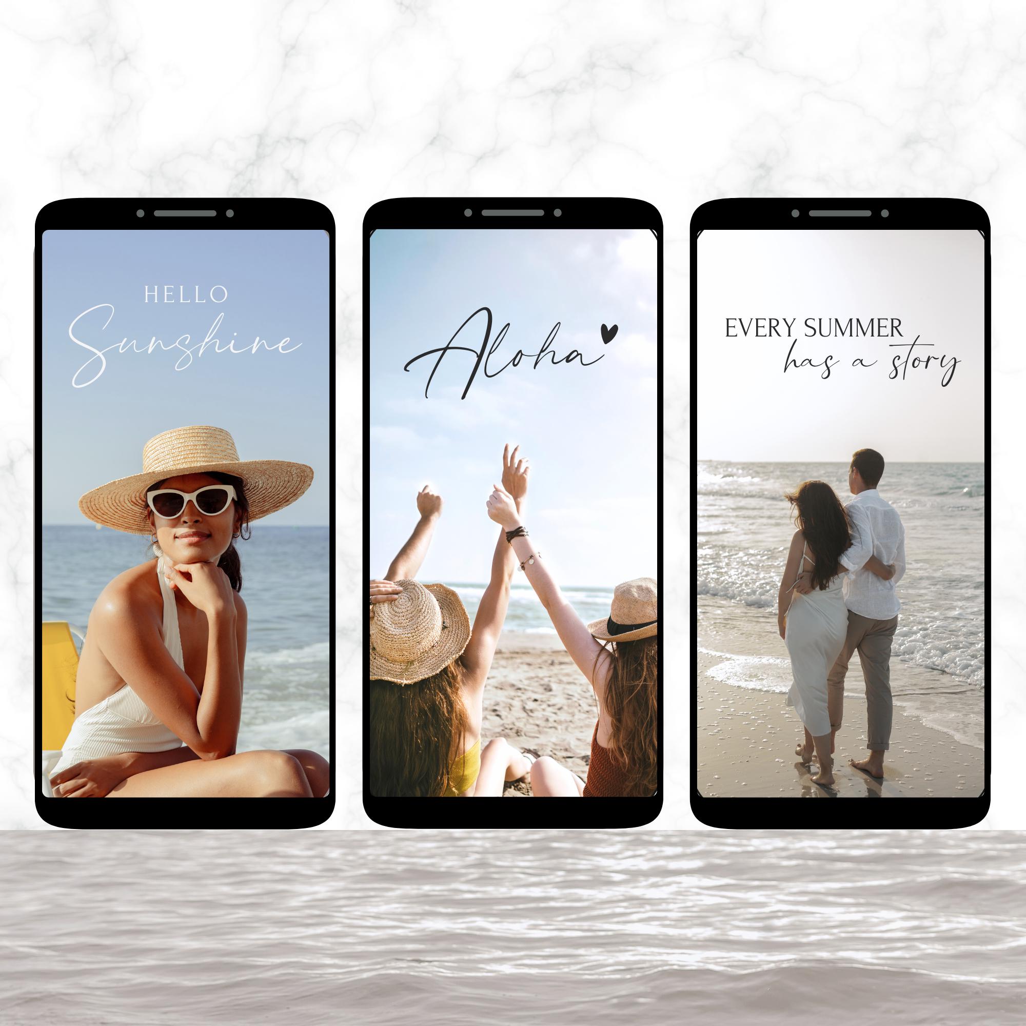 Instagram Story Sticker Summer II | Beach | Pool | Sunshine ...