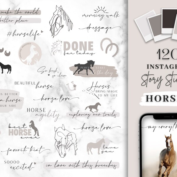 Modern Horse Art - Etsy