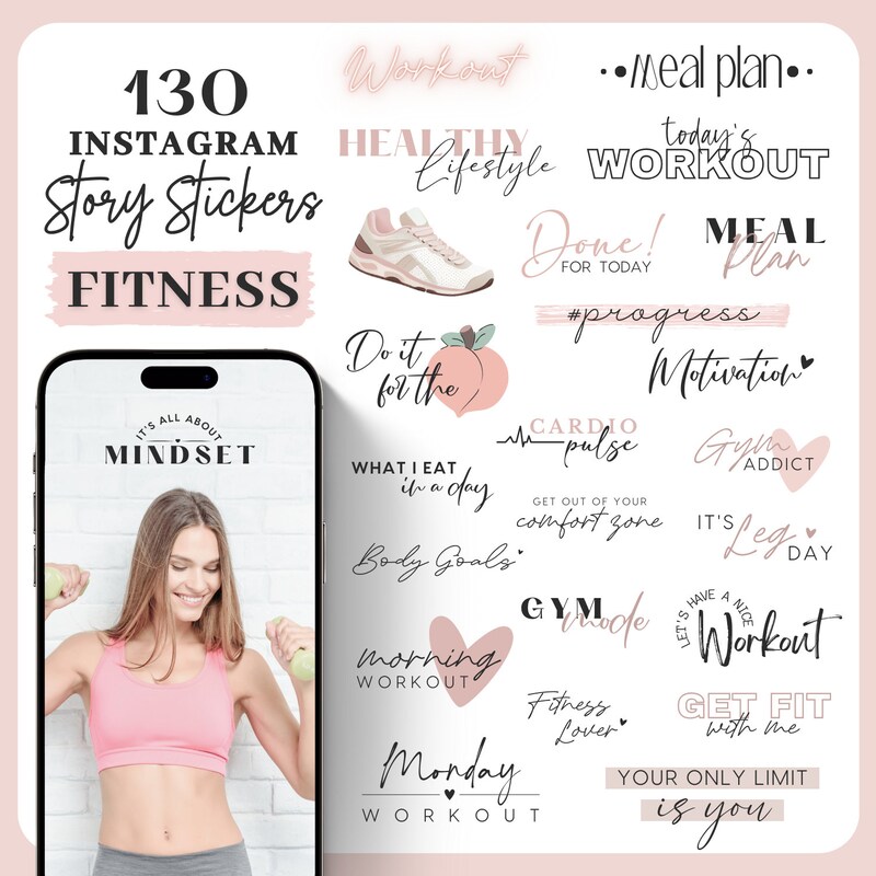 Workout Stickers - Etsy