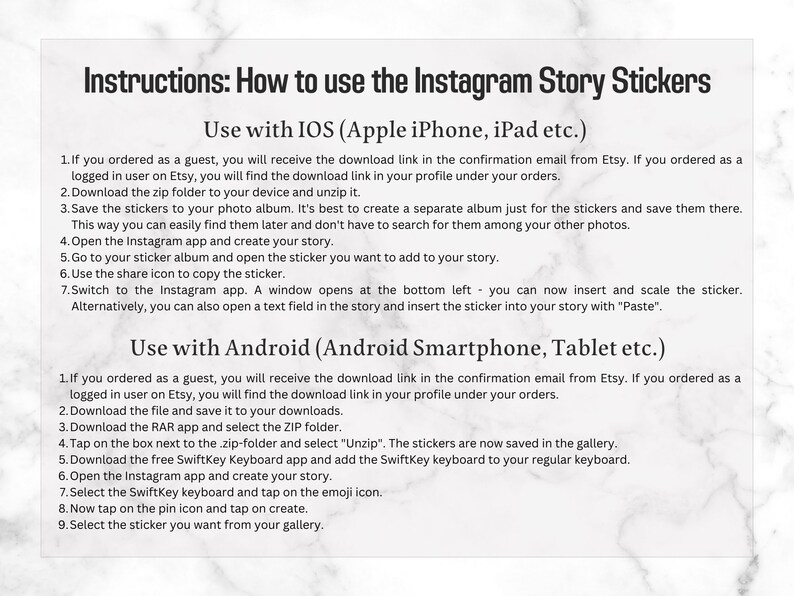 Instagram Story Sticker Content Creator Influencer Blogger - Etsy