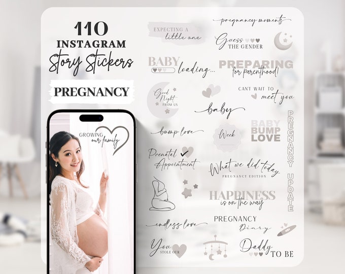 100 Mum Life Insta Story Sticker Set Instagram Stories Storysticker Kit ...