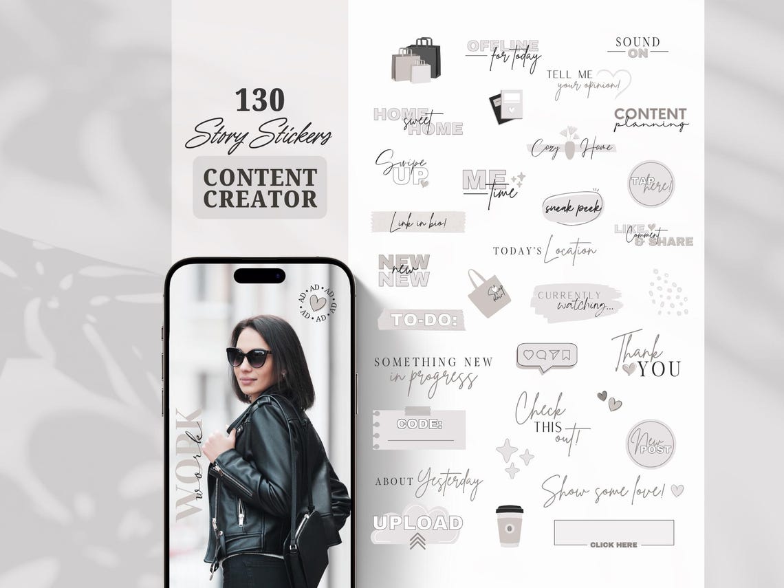 Instagram Story Sticker Content Creator | Influencer | Lettering ...