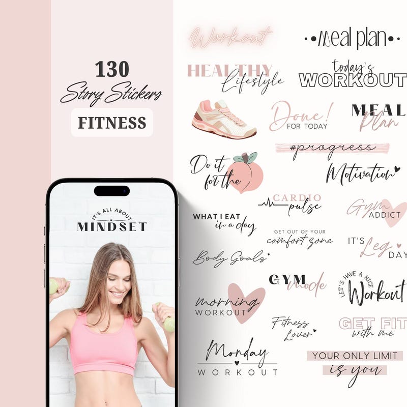 Fitness Stickers - Etsy