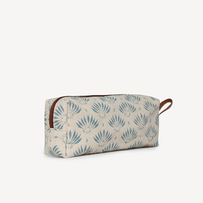 Block Printed Pencil Case, - Etsy