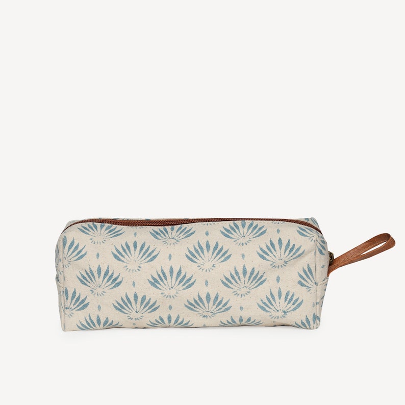 Block Printed Pencil Case, - Etsy