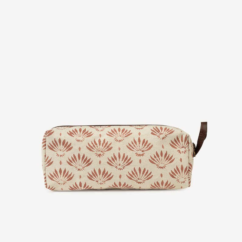 Block Printed Pencil Case, - Etsy