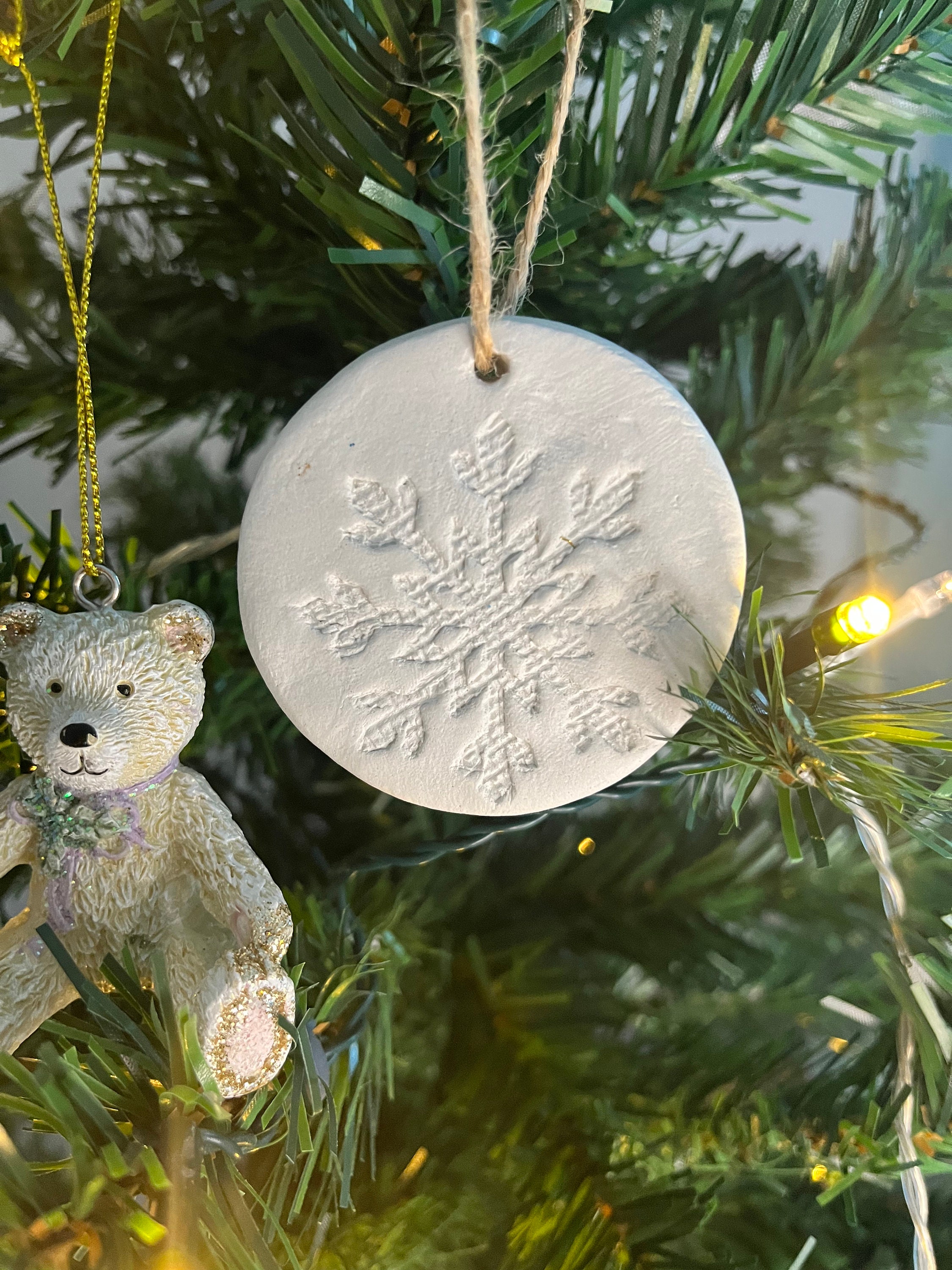 Air Dry Clay Christmas Tree Decorations - Etsy UK