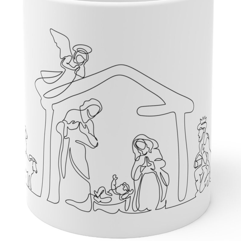 Nativity Line Art - Etsy