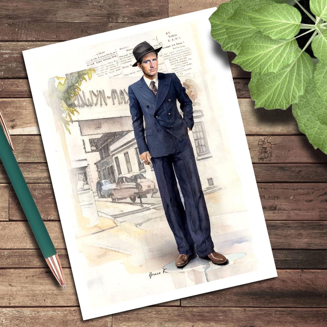 Greeting, Blank Note, Classic Leading Man-spencer Tracy, Illustrations ...