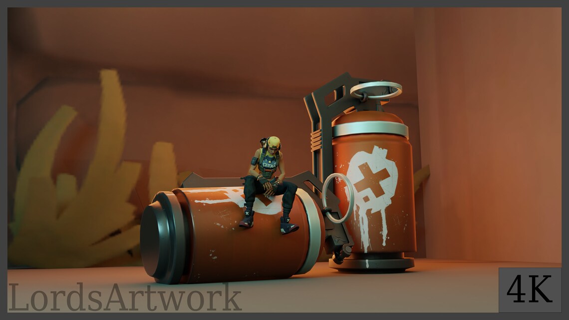 3D Raze Digital Poster Valorant 1080P 4K - Etsy