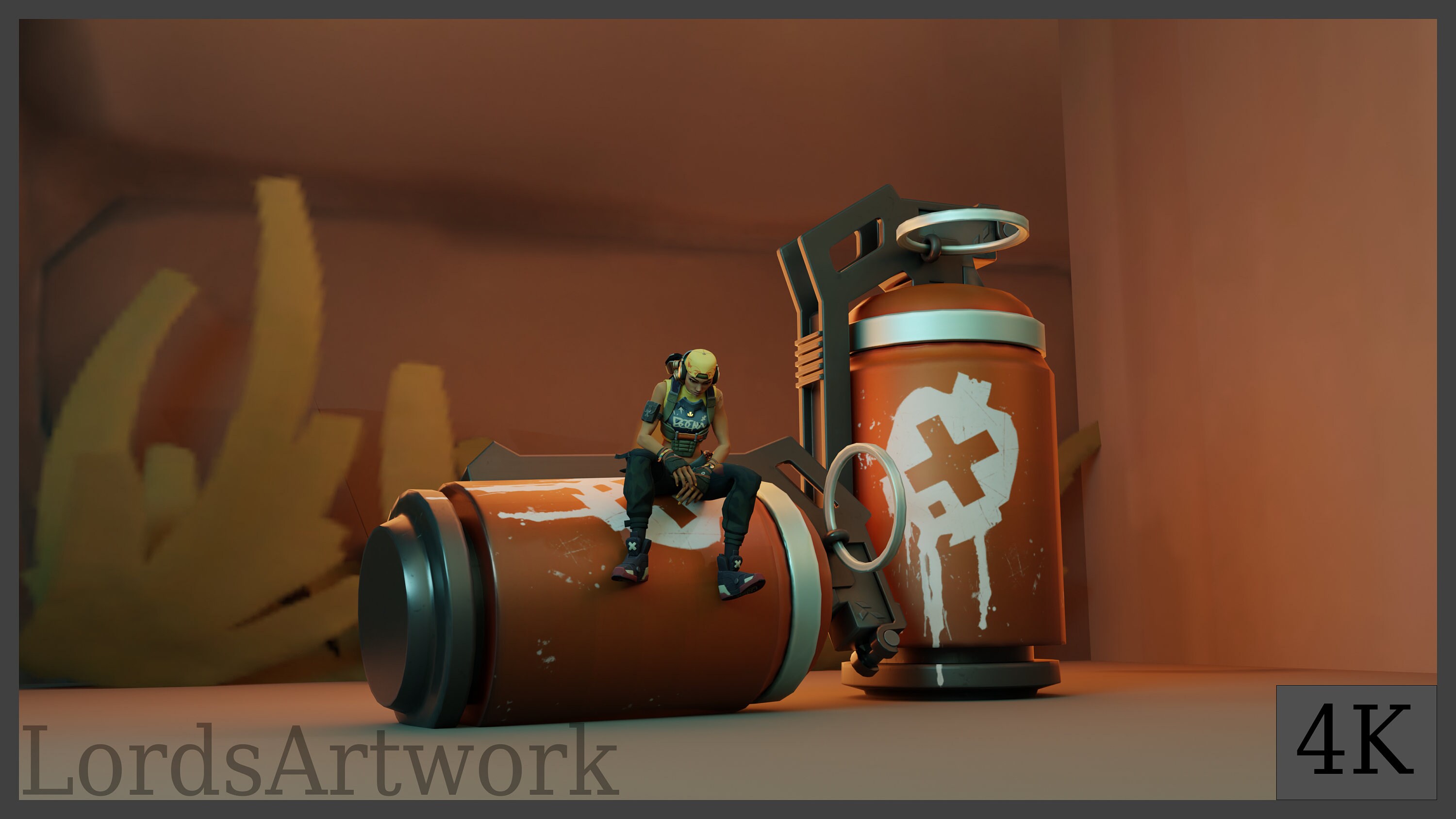 3D Raze Digital Poster - Valorant - 1080P - 4K - Etsy