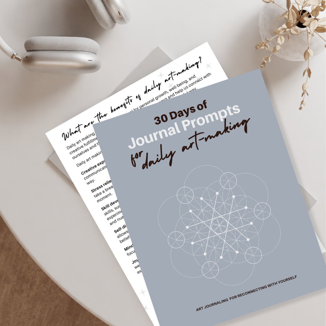 30 Days of Daily Art-making Journaling Prompts | Self-care, Wellness ...