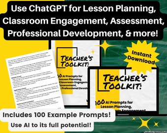 1000 Chatgpt Prompts for Teachers Lesson Planning Lesson - Etsy