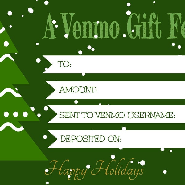 Printable Venmo Card - Etsy