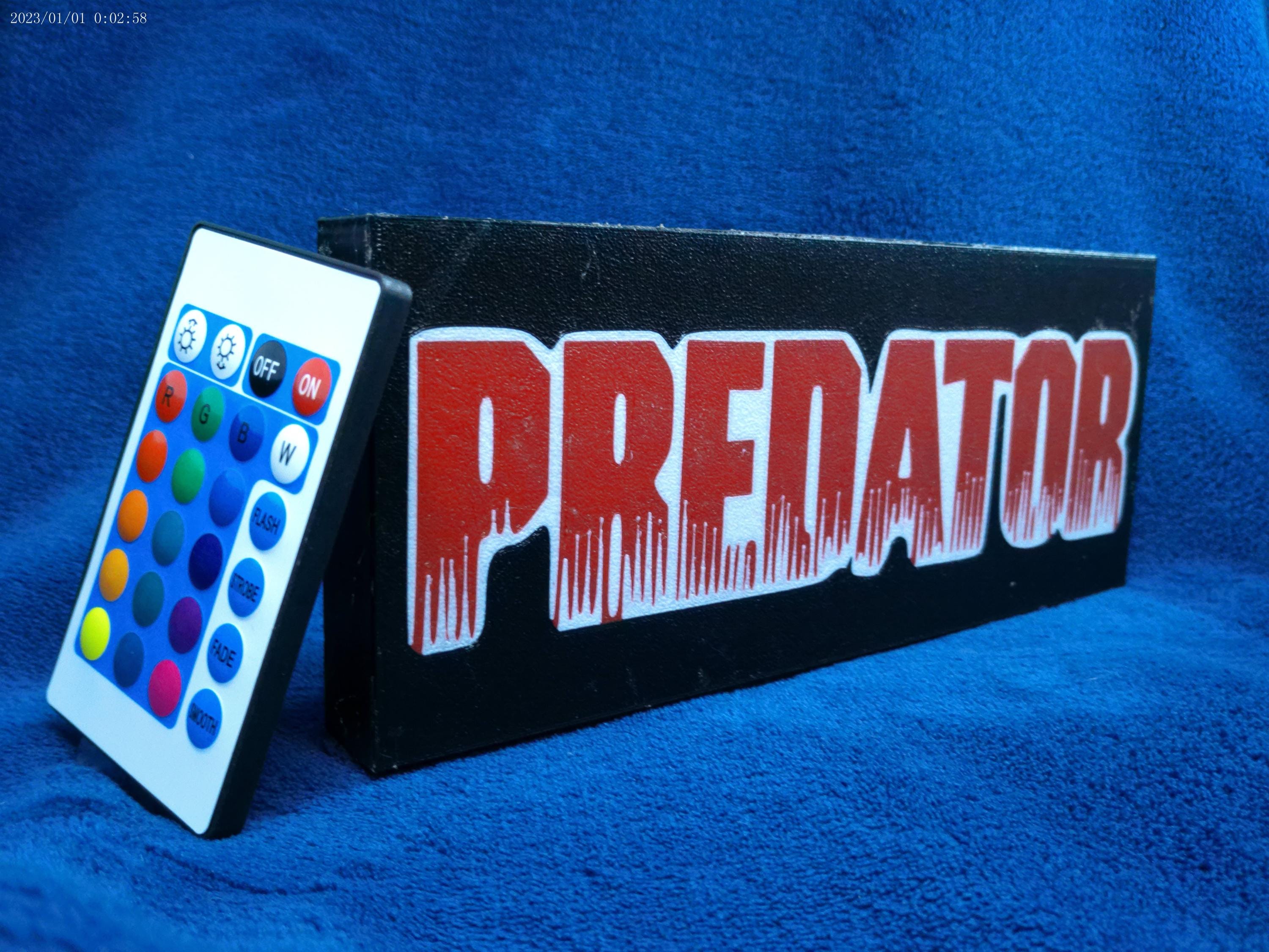 1987 Predator 8-inch RGB LED Sign - Unique Vintage-inspired Decor for ...