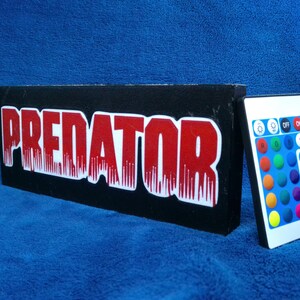 1987 Predator 8-inch RGB LED Sign - Unique Vintage-inspired Decor for ...
