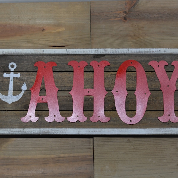 Ahoy Sign - Etsy