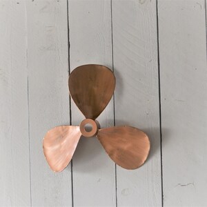 Beach Glass Metal Propeller Wall Decor, Nautical Coastal Beach Art ...