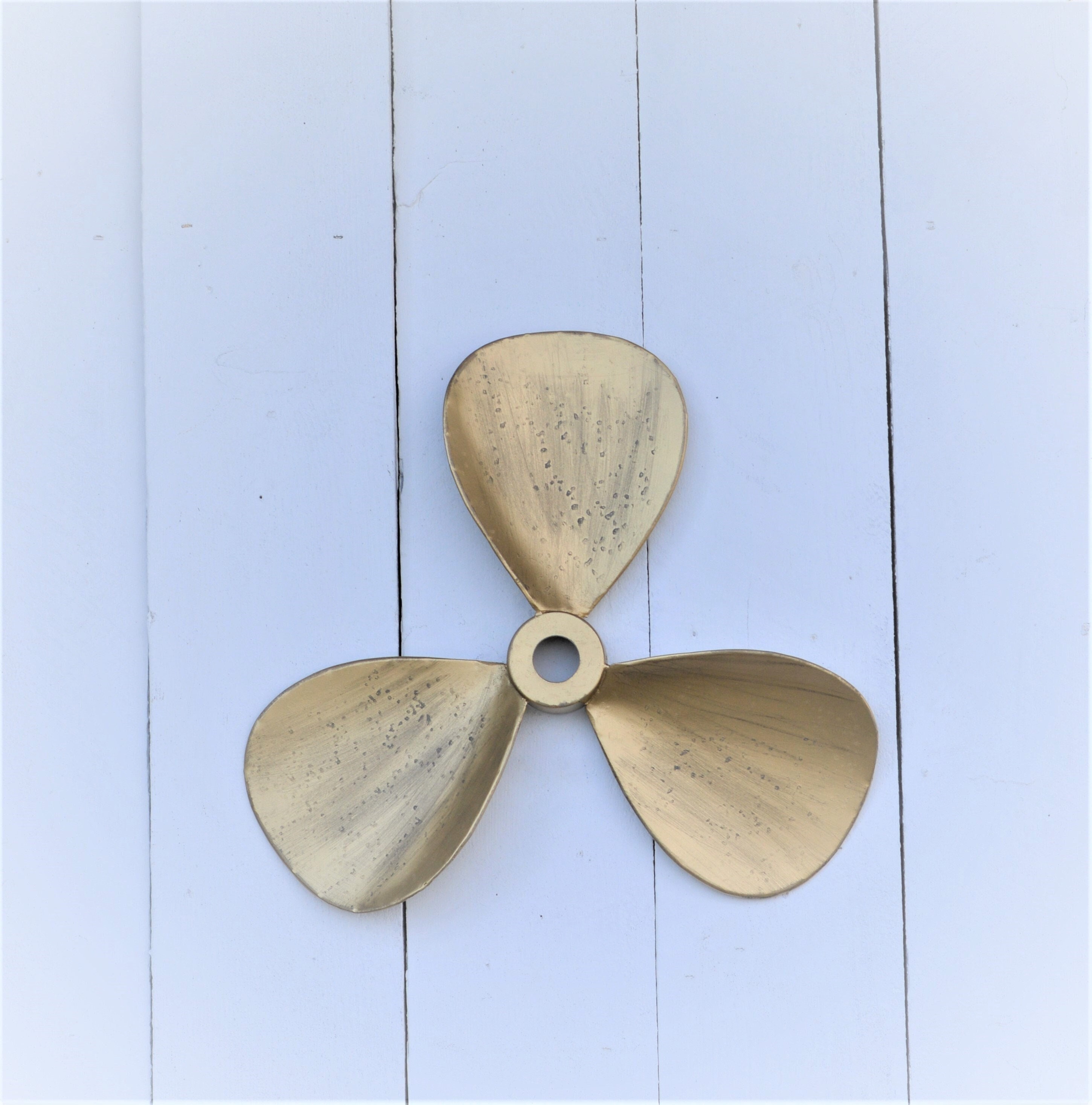 Beach Glass Metal Propeller Wall Decor Nautical Coastal Beach - Etsy