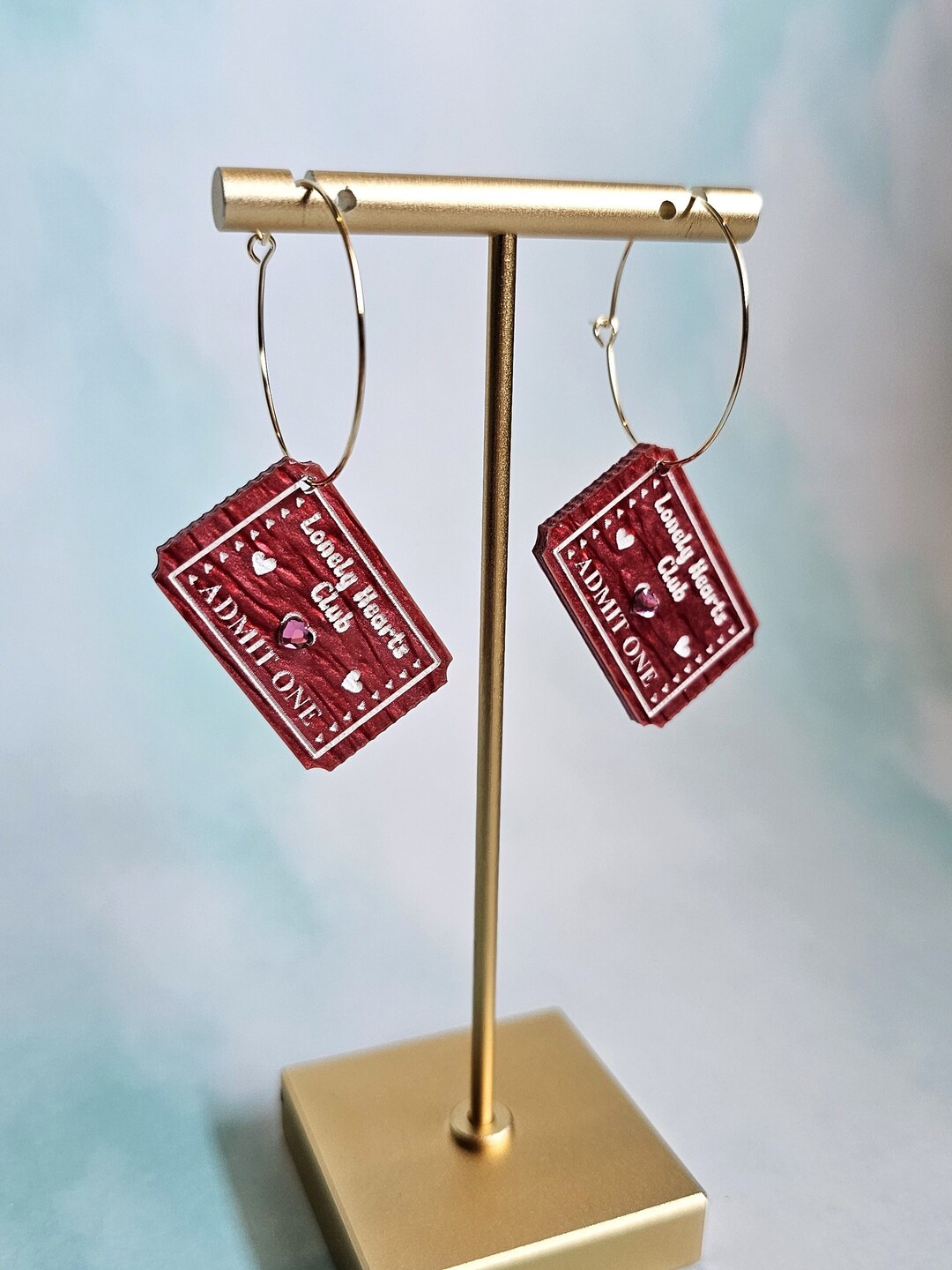 Admit One Ticket Red Ticket Solo Valentine's Day Purple Crystal Gold ...
