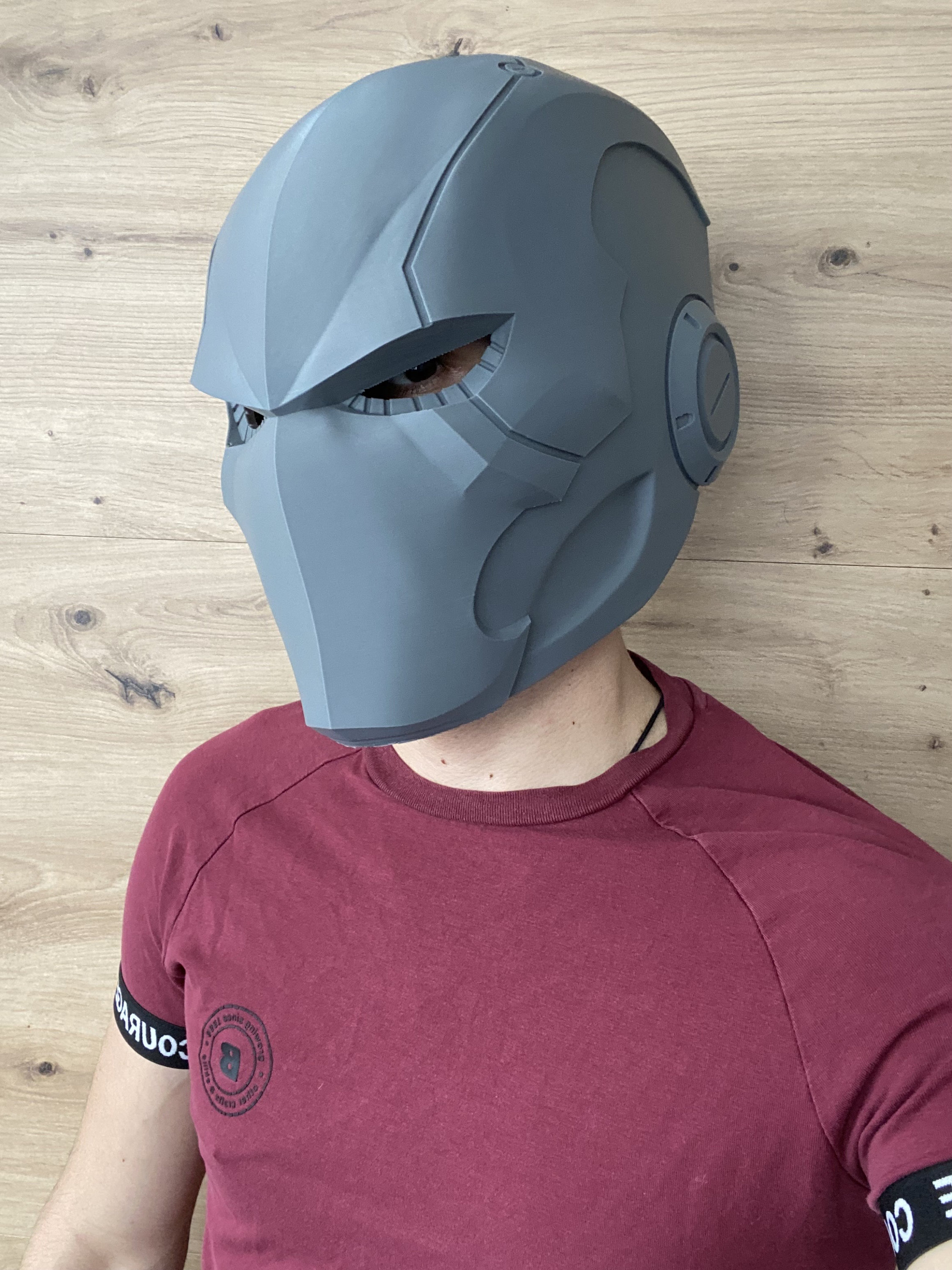 Red Hood Mask Red Ronin Mask WEARABLE Life Size Red Hood Headphone ...