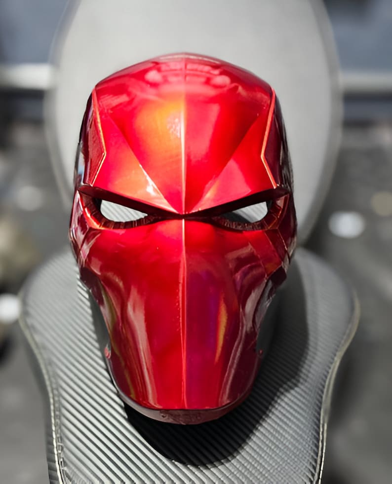 Red Hood Mask Red Ronin Mask WEARABLE Life Size Red Hood Headphone ...