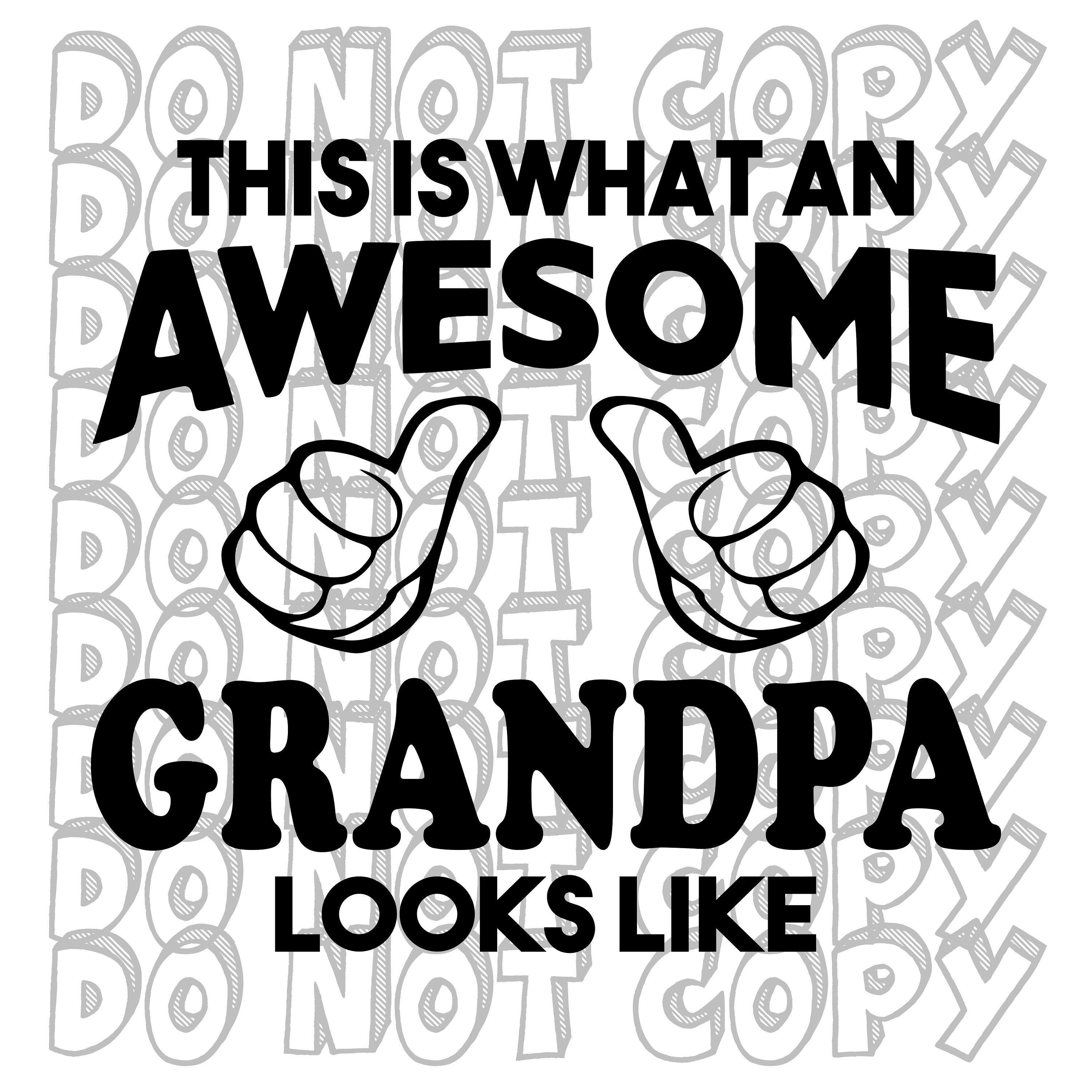 This is What an Awesome Grandpa Looks Like, Grandpa SVG, Grandpa Design ...