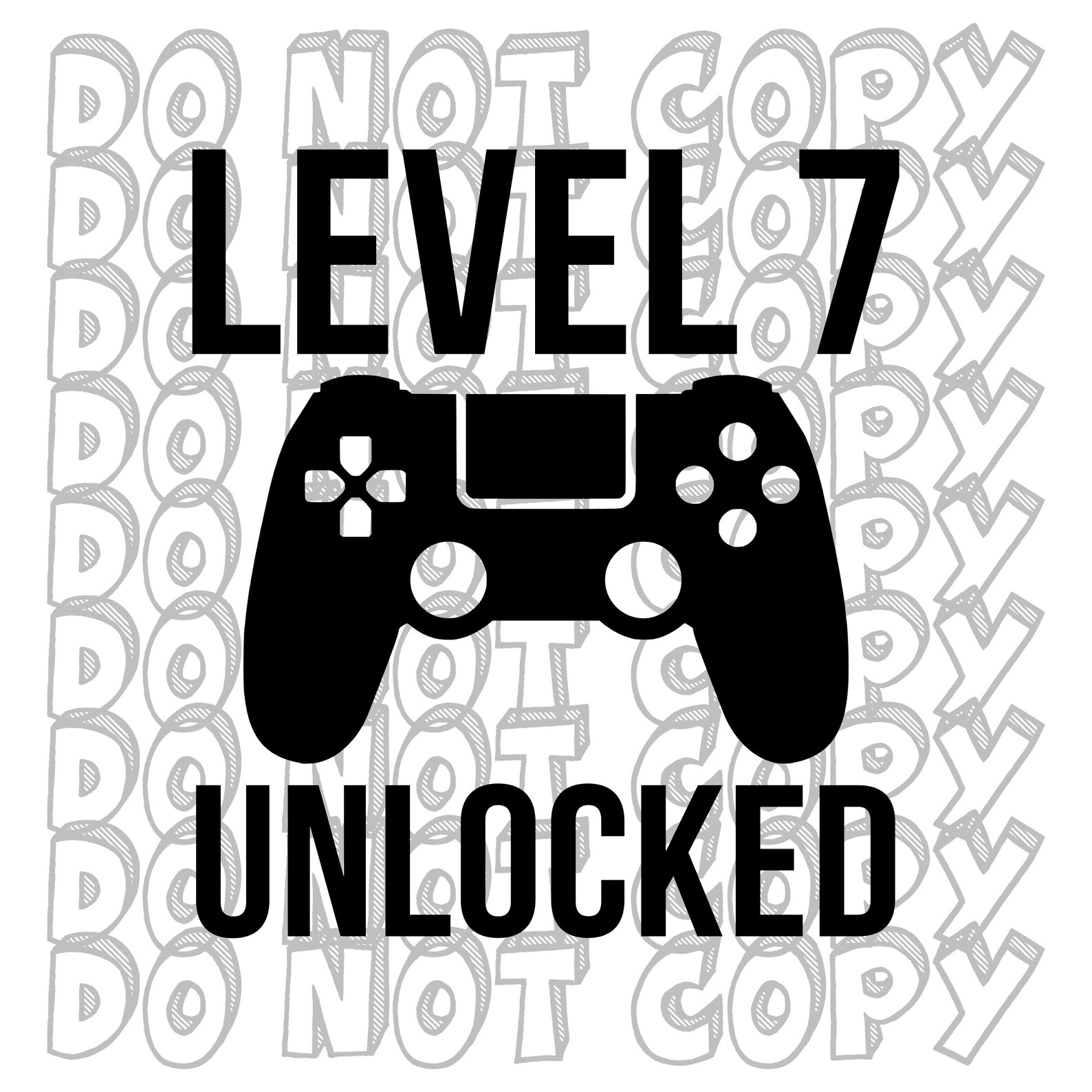 Level 7 Unlocked, 7th Birthday SVG, Seven Year Old, Seventh Birthday ...