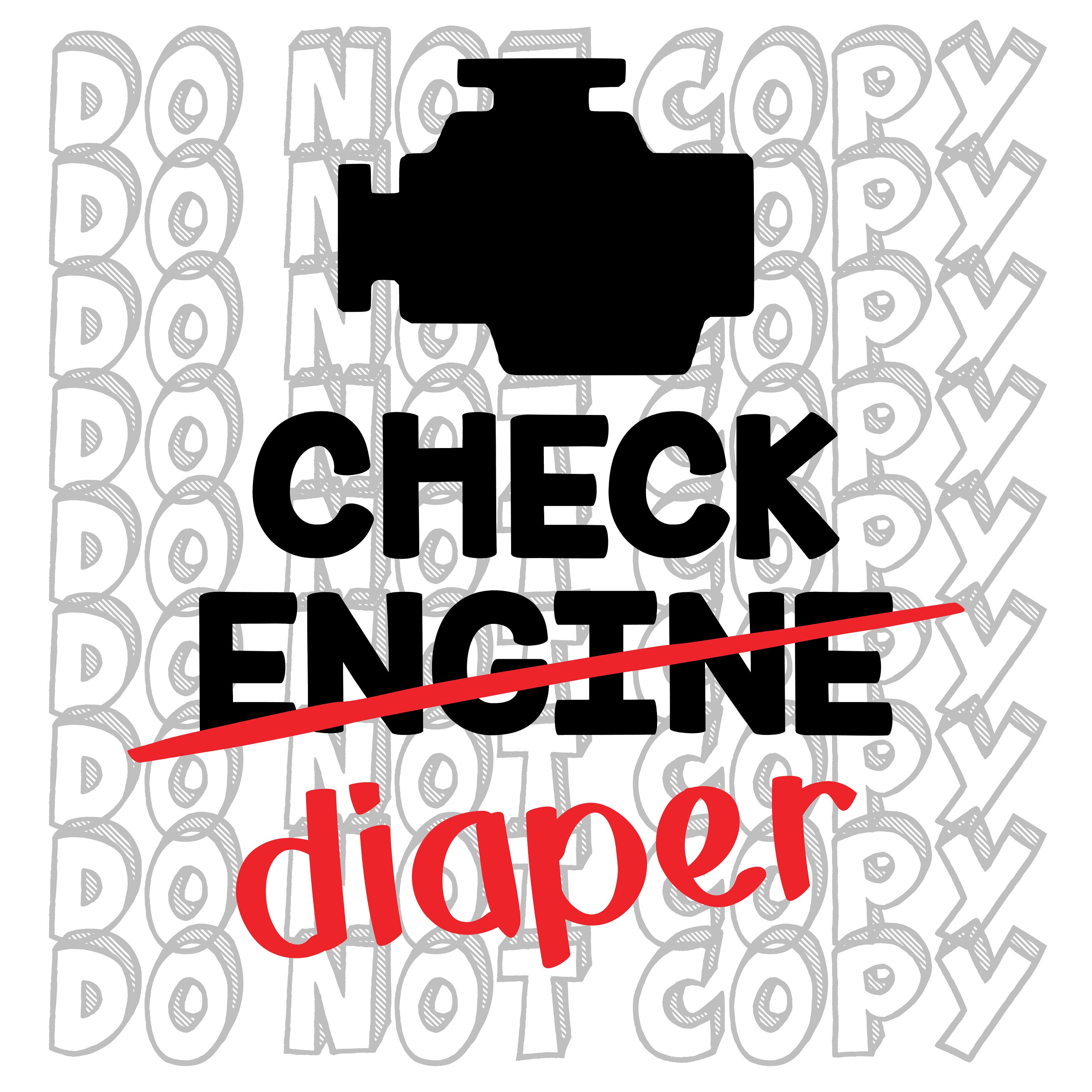 Check Engine/diaper, Check Diaper SVG, New Baby Design, Car Lover Baby ...
