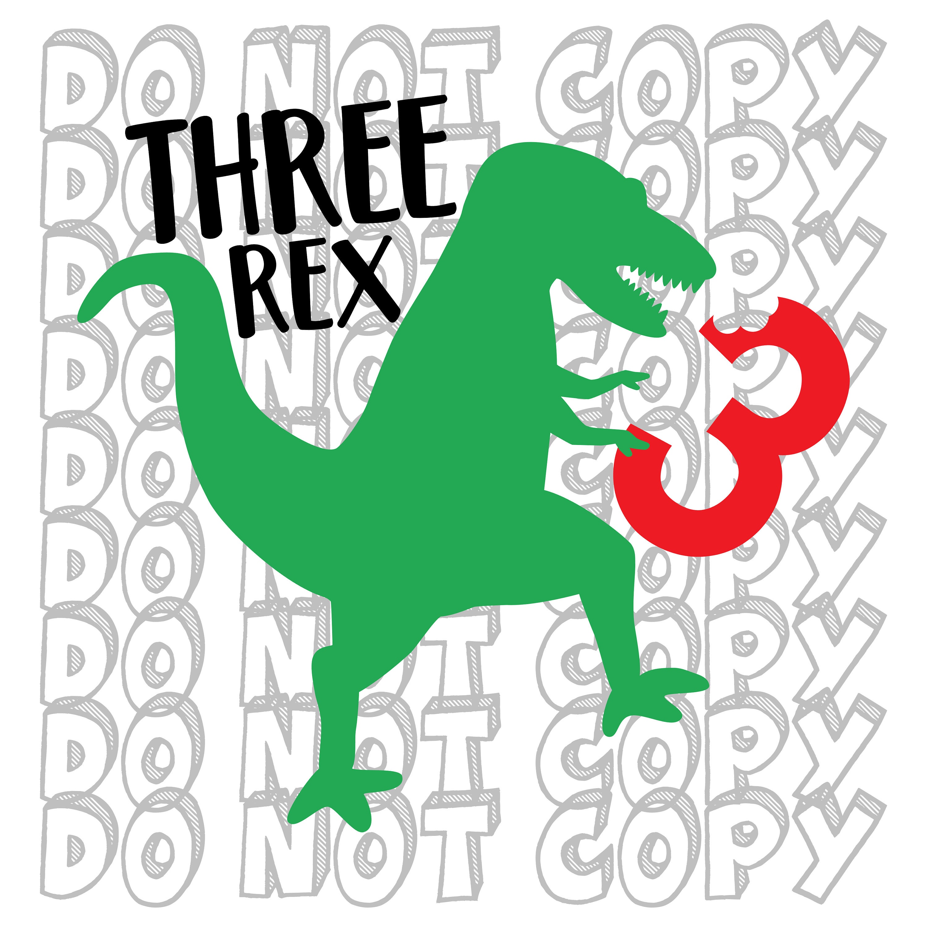 Three Rex, 3rd Birthday SVG, Three Year Old, 3 Rex, Third Birthday ...