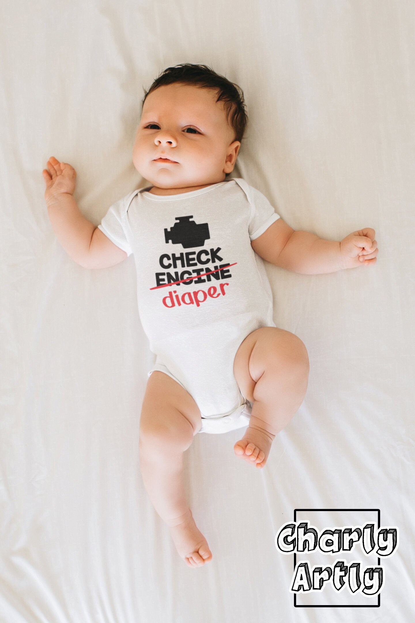 Check Engine/diaper, Check Diaper SVG, New Baby Design, Car Lover Baby ...