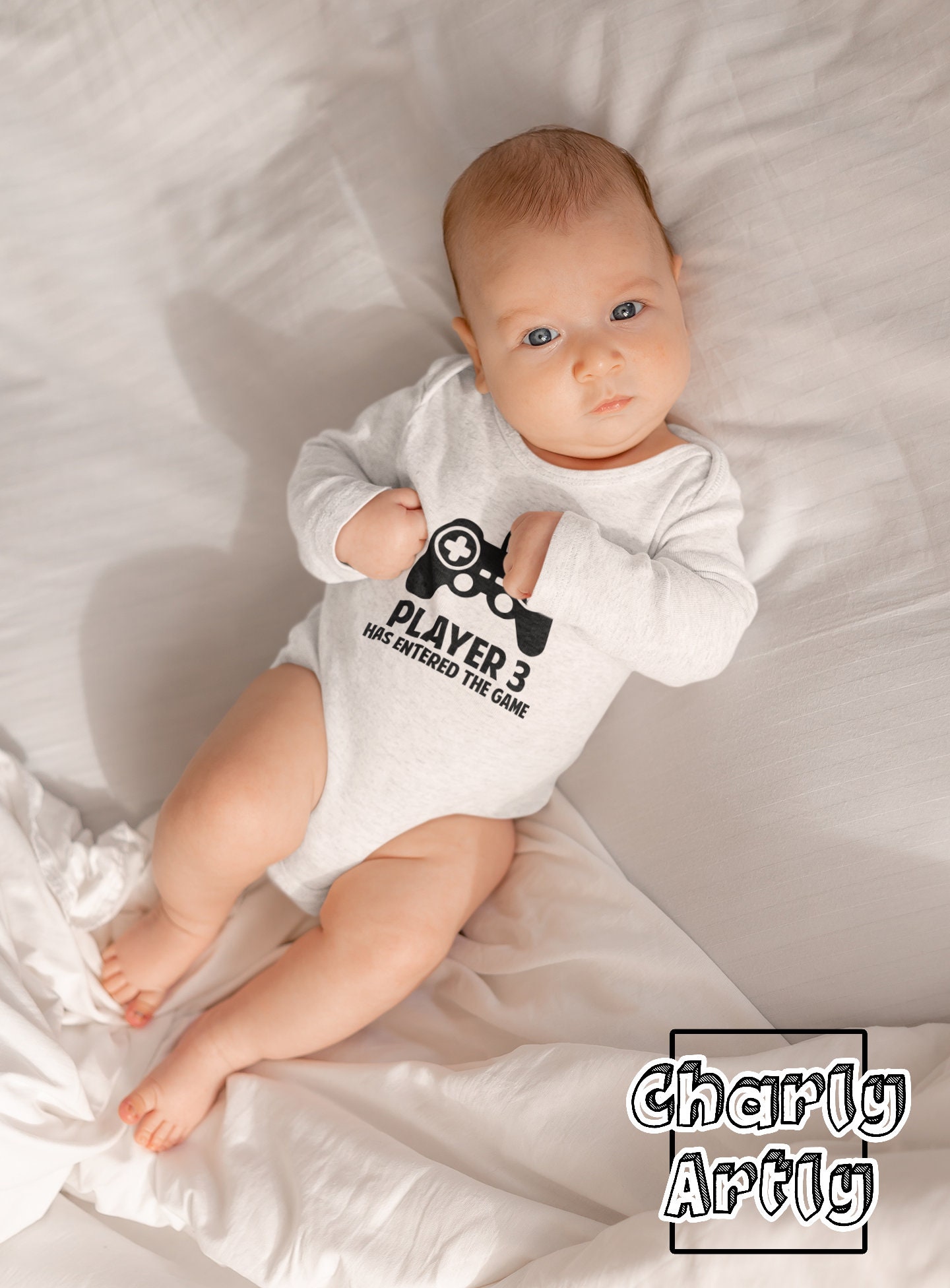 Player 3 Has Entered the Game SVG, New Baby Design, Baby Shower SVG ...