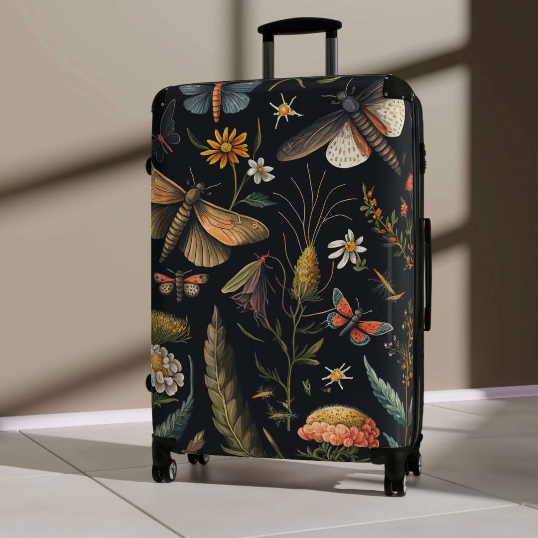 Moth Carry on Luggage Moth Travel Luggage on Wheels - Etsy