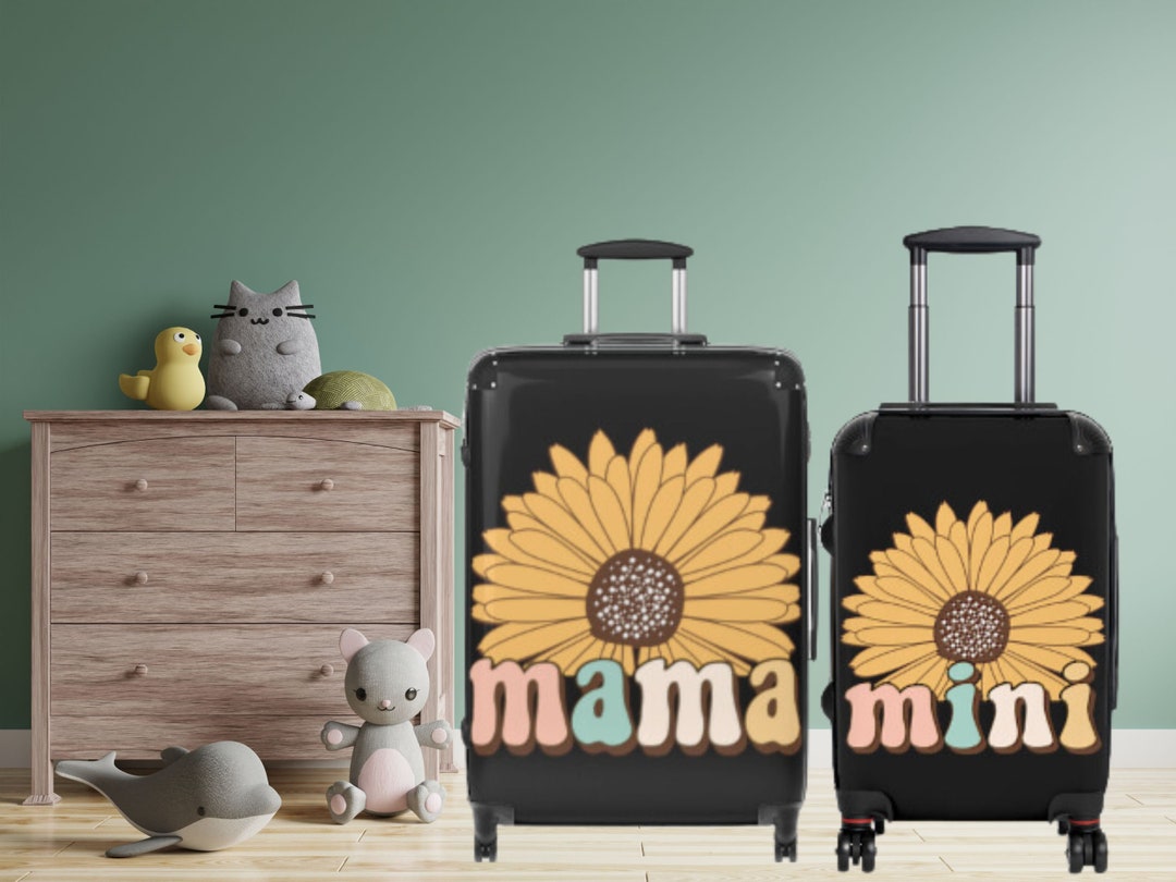 Mama Mini Carry on Luggage Mommy and Me Travel Suitcase Mama Mini ...